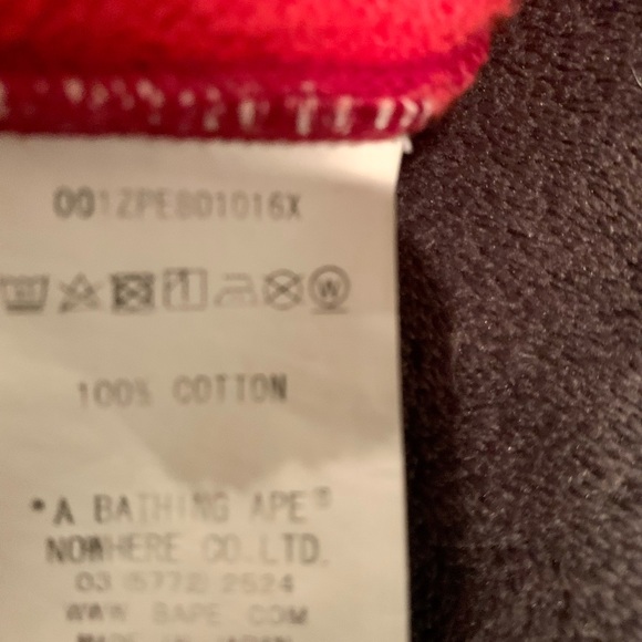 Jackets & Coats | Bape A Bathing Ape Red Camo Tiger Shark Hoodie | Poshmark